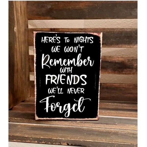 Friends Wood Sign - Etsy