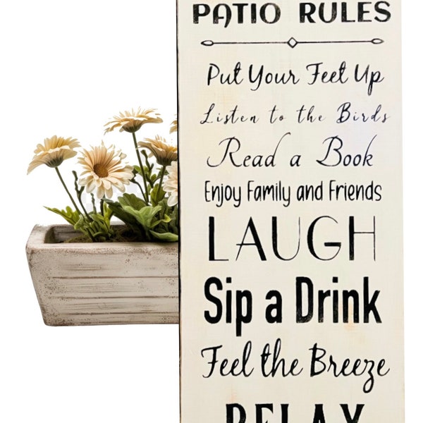 Porch Rules Sign - Etsy