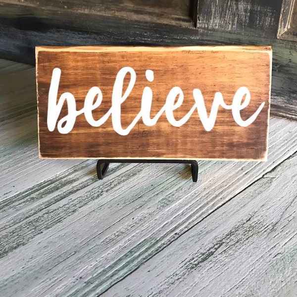 Believe Sign - Etsy