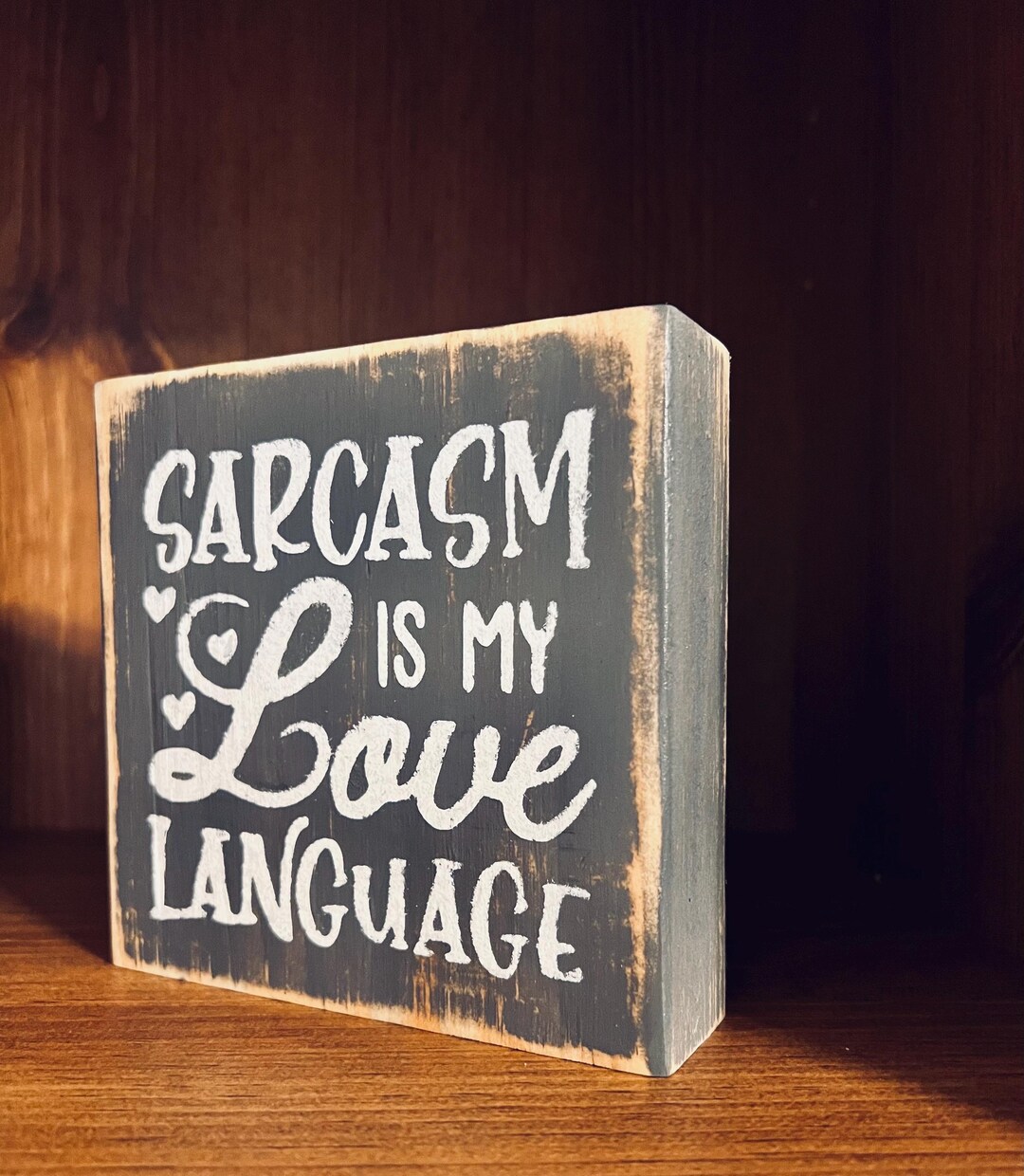 SARCASM is My Love Language ... Rustic Wood Sign Variety of Sizes and ...