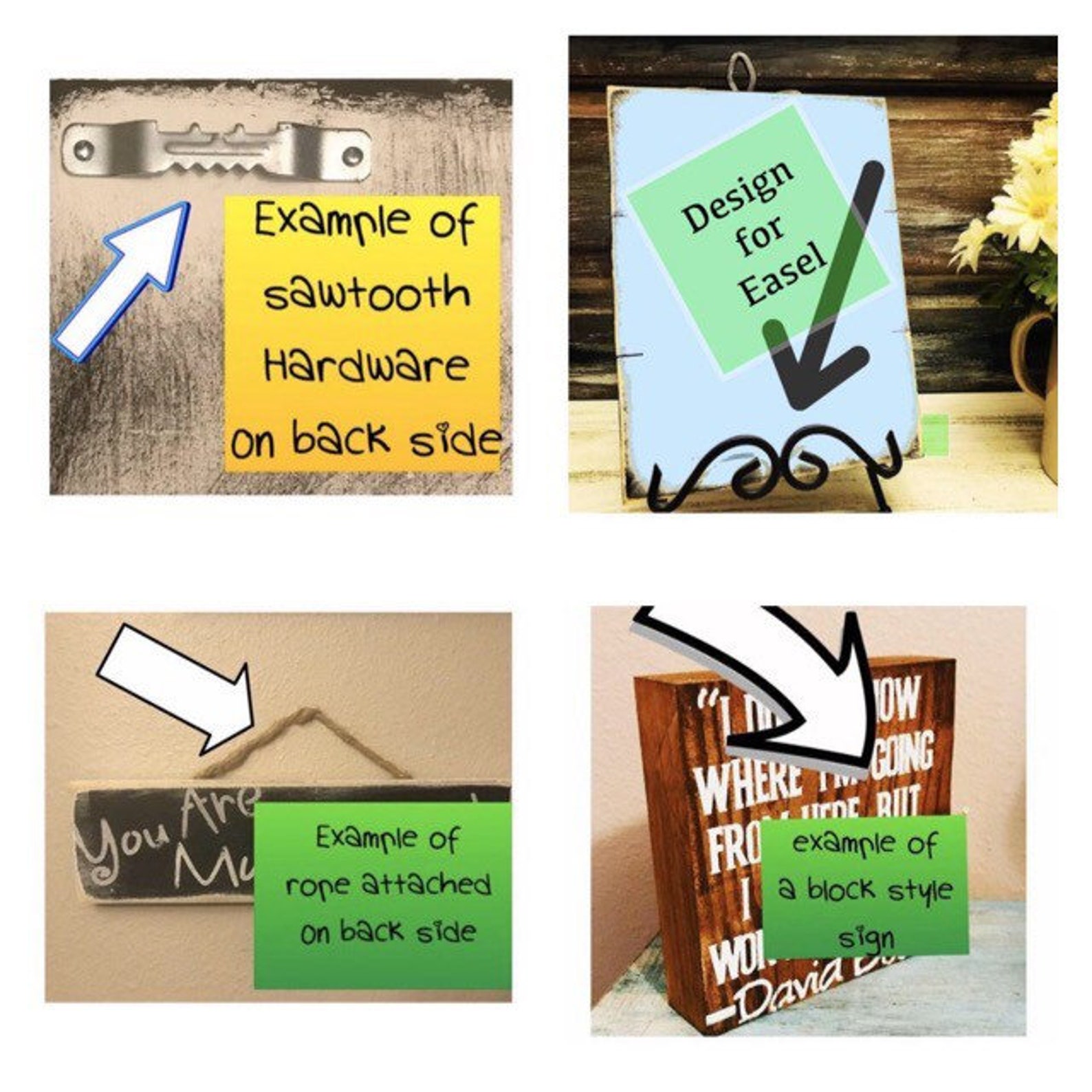Double Trouble Wood Signs/ Block Signs/signs With Sawtooth/ Easel Style ...