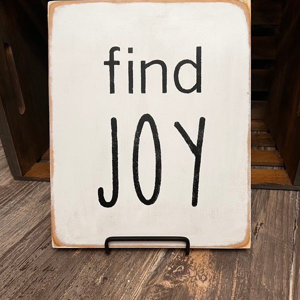 Wooden Joy Sign - Etsy