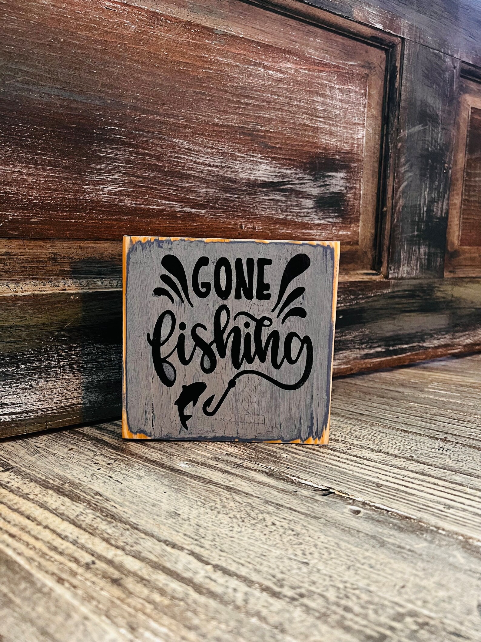 Gone Fishing / Rustic Wood Sign / Gifts for Her/ Gifts for Him/ House ...