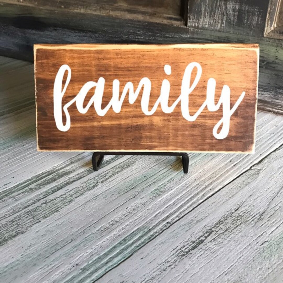 Family Wood Rustic Farmhouse Style Sign/ Unique Gift/home Decor - Etsy