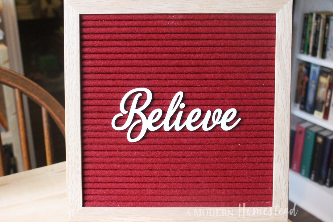 Christmas believe in Cursive Font for Letterboards - Etsy
