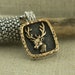 Bronze and Sterling Silver Celtic Stag Pendant, 925, PETRICHOR by Keith ...