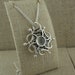Sterling Silver Celtic Tempest Pendant With White Topaz, 18" Spiga ...
