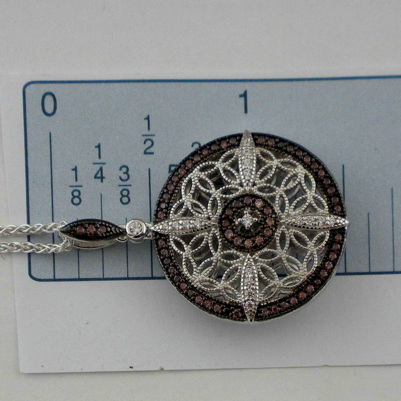 Celtic Knot Compass Pendant, Sterling Silver CZ, Keith Jack Design - Etsy