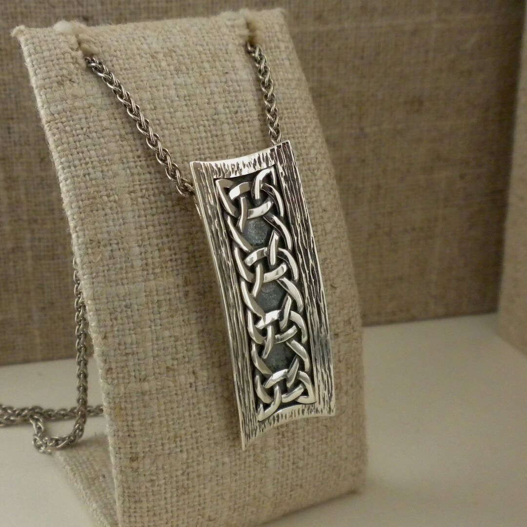 Sterling Silver .925 Norse Forge Celtic Scavaig Pendant Oxidized ...