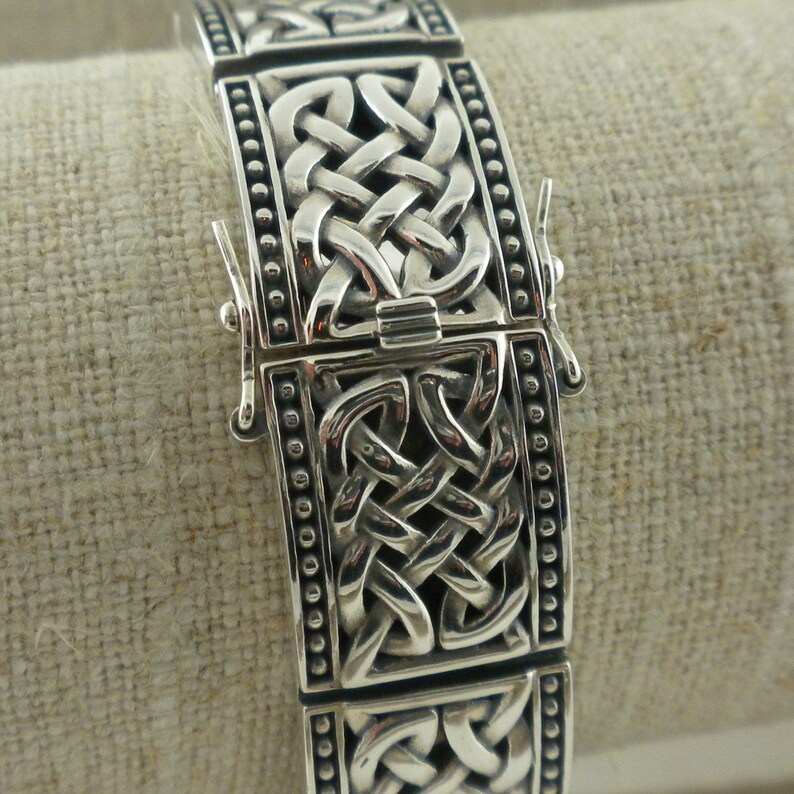 Sterling Silver Celtic Knot Bracelet by Keith Jack (size 7.25) - Etsy