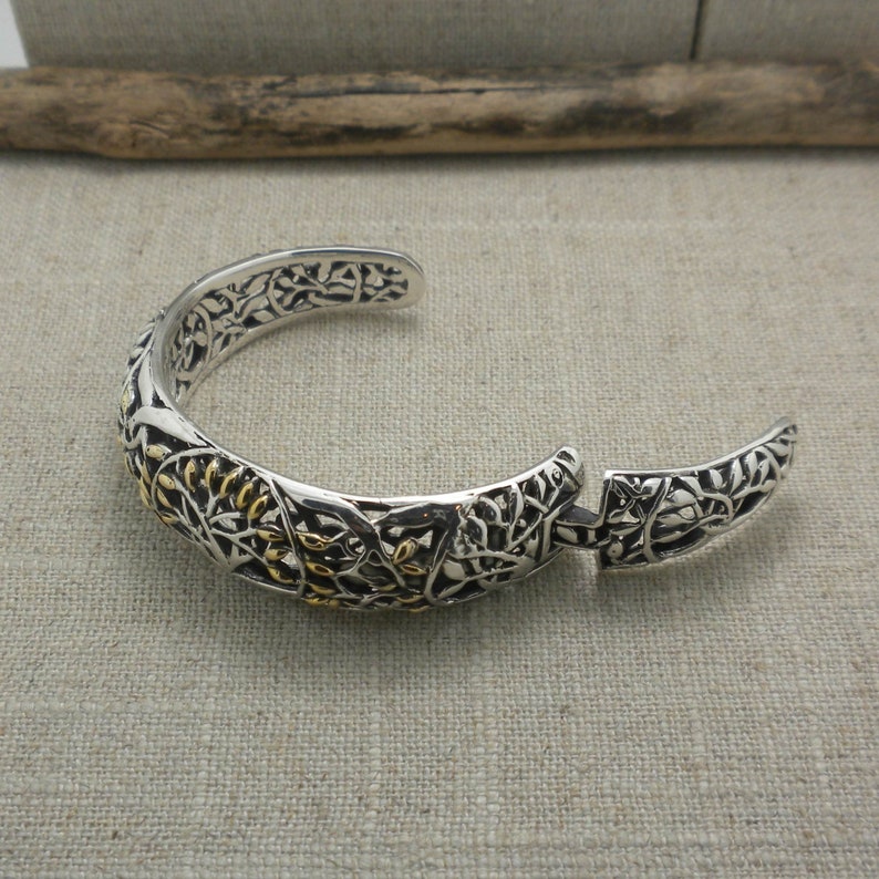 Petite Sterling Silver Tree of Life Bangle Bracelet - Keith Jack ...