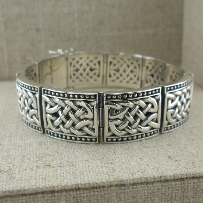 Sterling Silver Celtic Knot Bracelet by Keith Jack (size 7.25) - Etsy