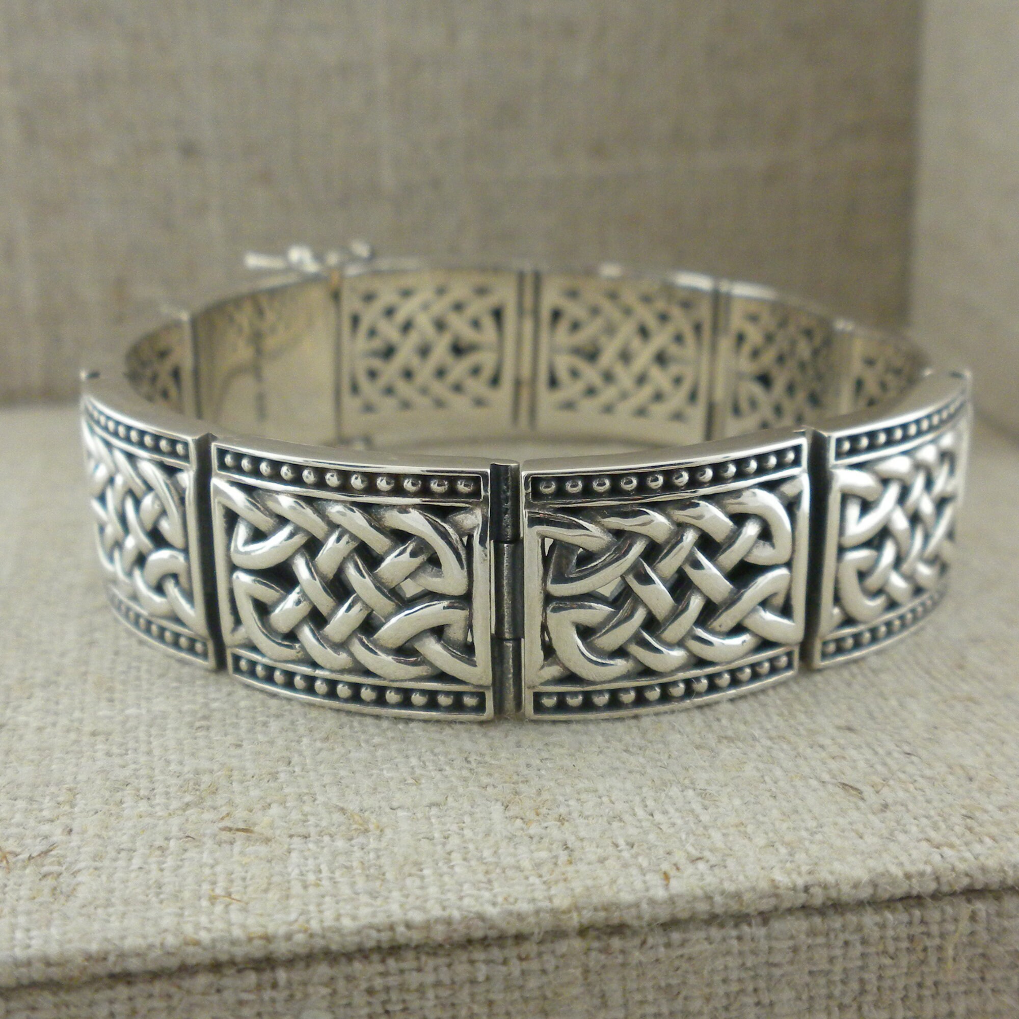 Sterling Silver Celtic Knot Bracelet by Keith Jack (size 7.25) - Etsy