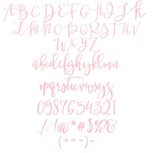 Pink Watercolor Alphabet Clipart Pink Alphabet Clip Art - Etsy