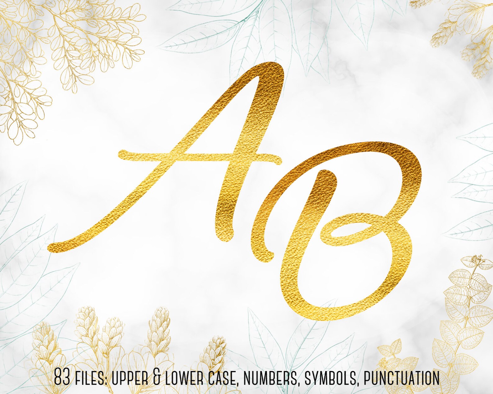 Gold Alphabet Clipart Gold Letters Clipart Gold Font - Etsy