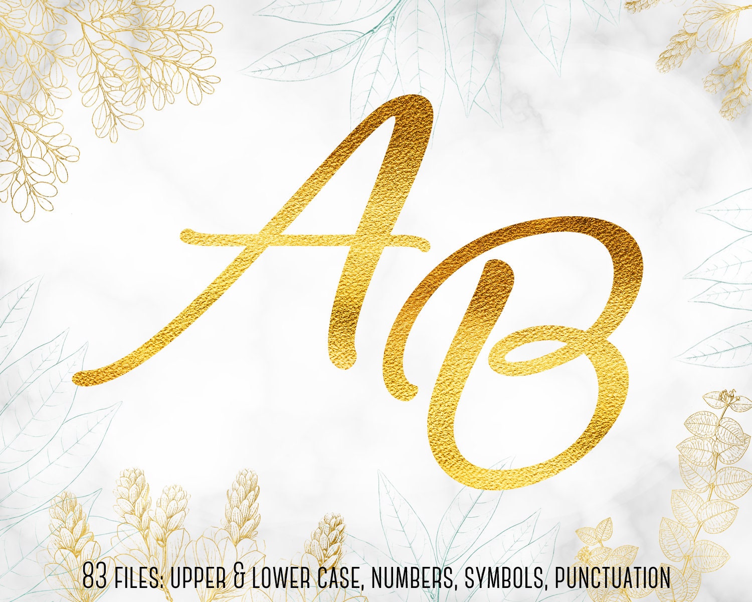 Gold Alphabet Clipart Gold Letters Clipart Gold Font - Etsy