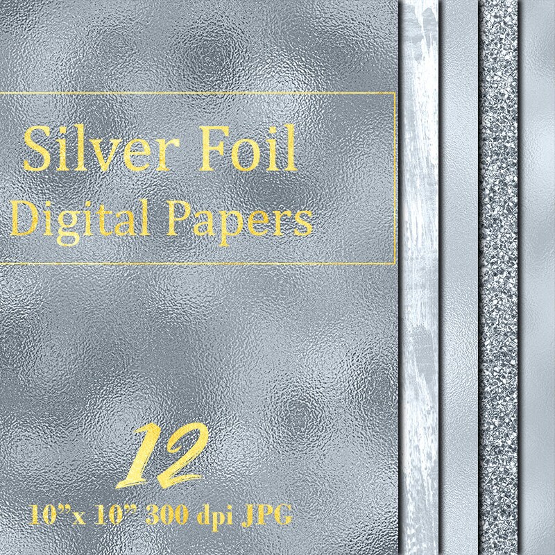 Silver Wallpaper - Etsy