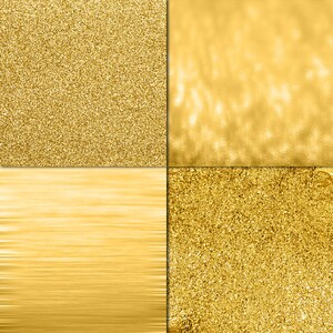 Gold Digital Paper Clipart, Gold Foil Digital Paper, Gold Texture ...