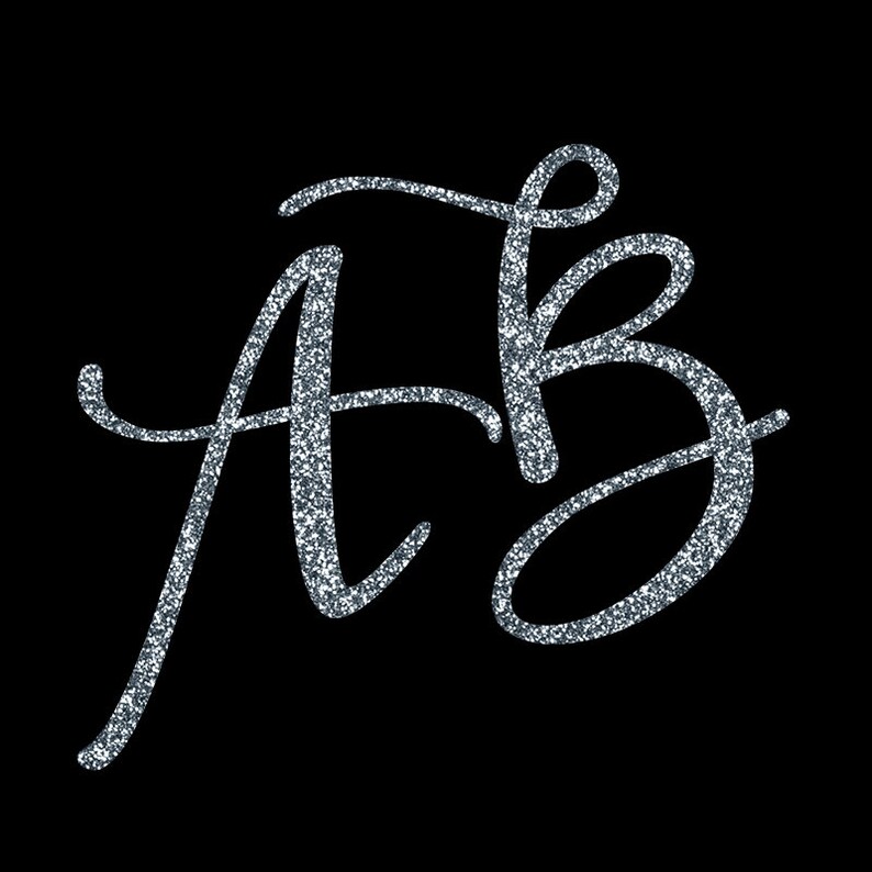 Silver Glitter Alphabet Clipart, Silver Alphabet, Silver Letters ...