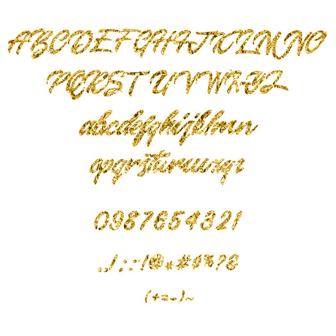 Gold Font Clipart Gold Foil Alphabet Clipart Gold Alphabet - Etsy