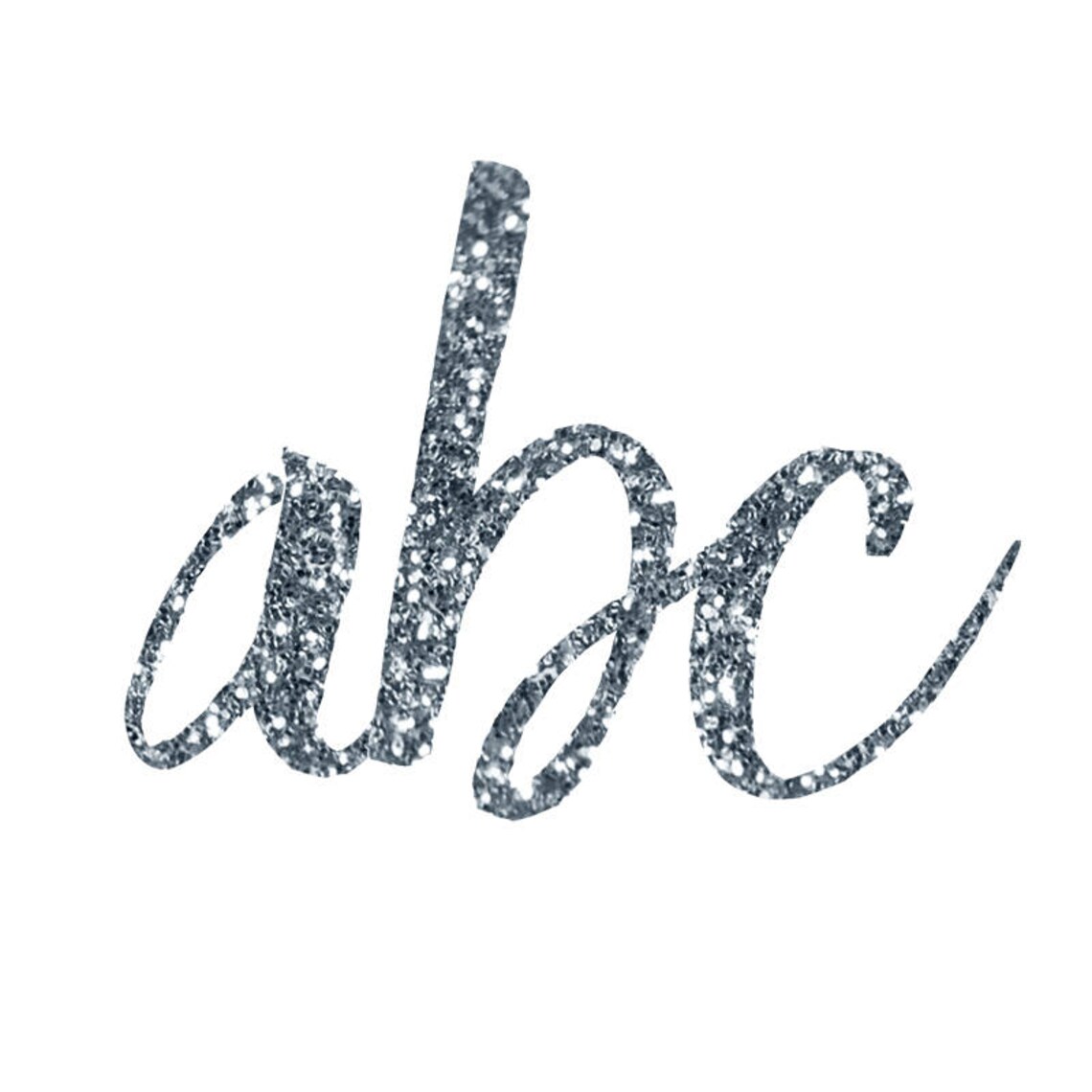 Buy 3 Pay for 2 Silver Glitter Alphabet Silver Alphabet - Etsy