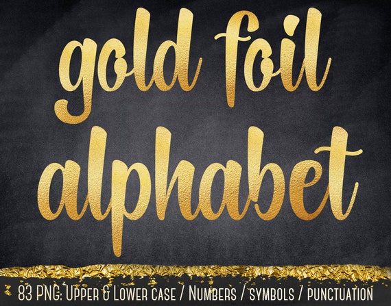 Gold Metallic Letters Clipart