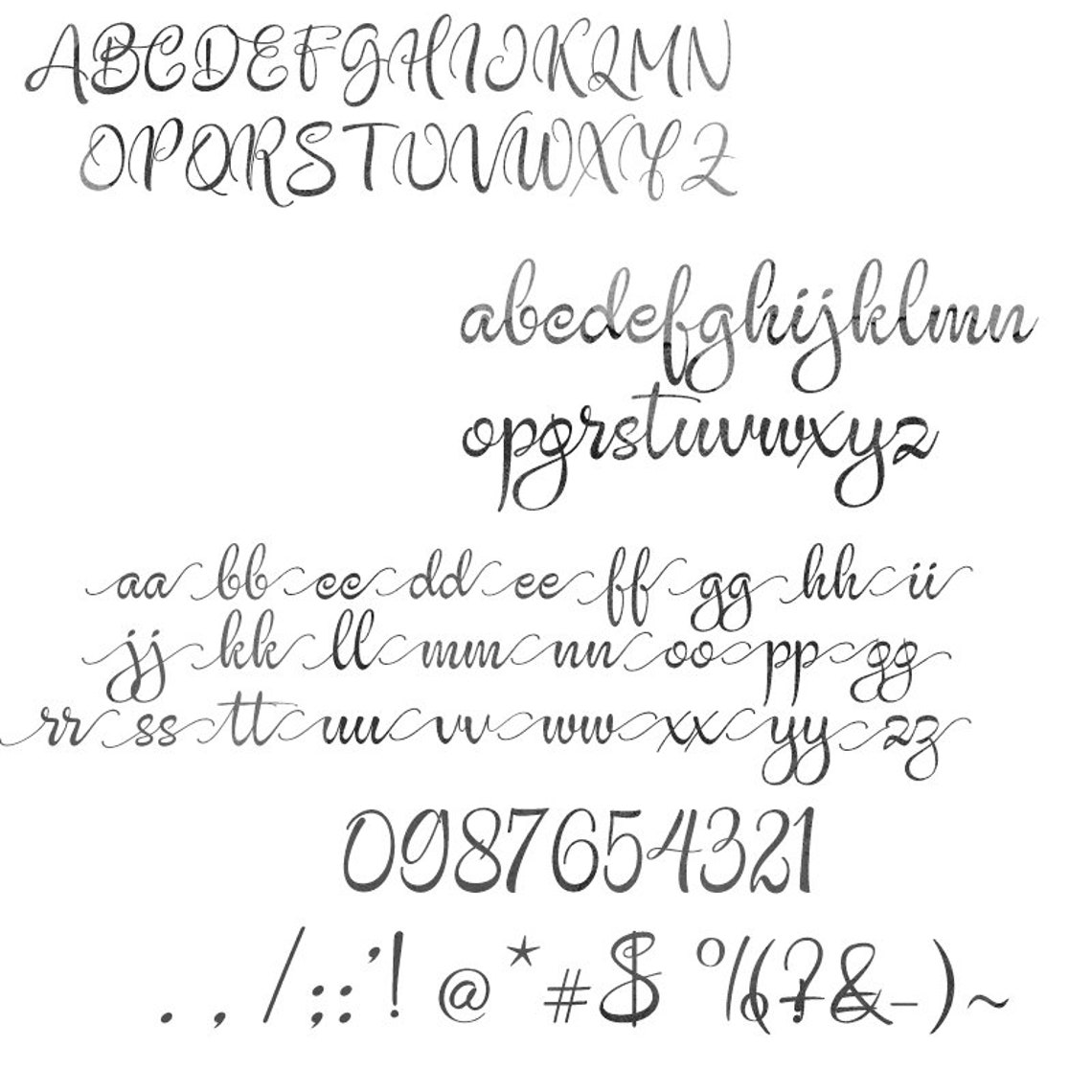 Black Watercolor Letters Clipart Watercolor Font Black - Etsy