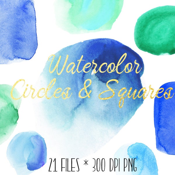 Watercolor Paint Squares - Etsy