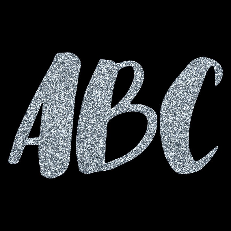 Silver Glitter Alphabet Silver Alphabet Clipart Silver - Etsy