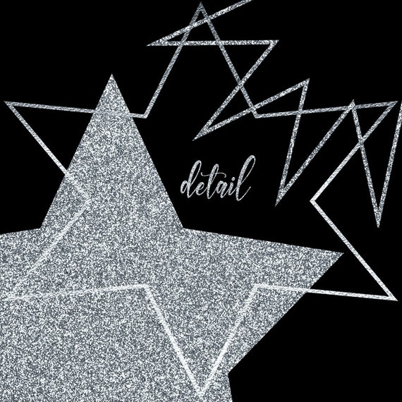 Clip Art Silver Star Clusters