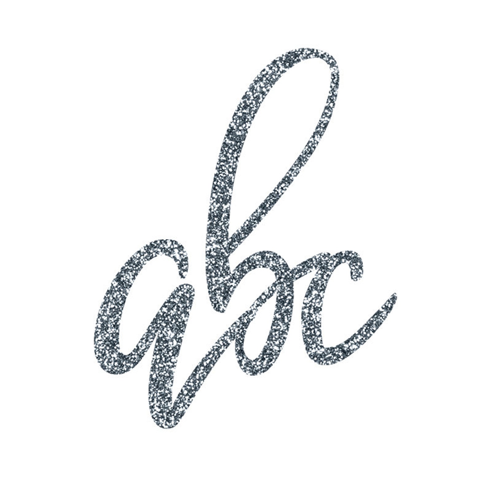 Silver Glitter Alphabet Clipart, Silver Alphabet, Silver Letters ...