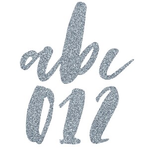 Silver Glitter Alphabet, Silver Alphabet Clipart, Silver Letters ...