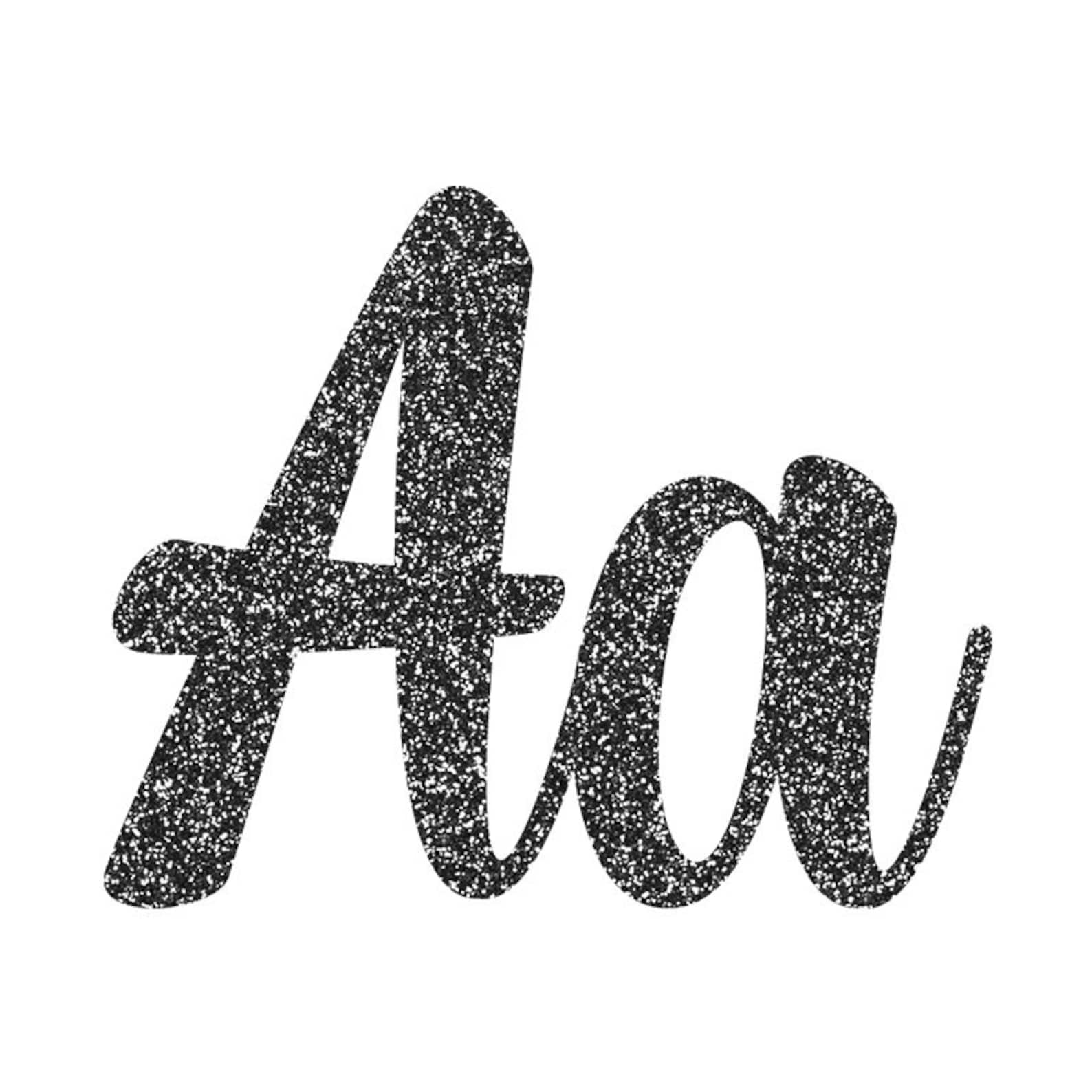 Black Glitter Alphabet Clipart, Black Font, Glitter Letters Clipart ...