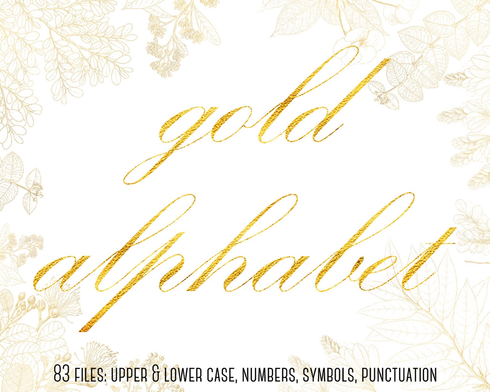 Gold Font Clipart, Gold Alphabet Clipart, Gold Foil Alphabet, Gold ...