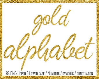 Gold Font Clipart, Gold Foil Alphabet Clipart, Gold Alphabet Clip Art ...