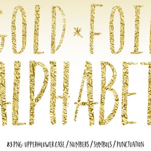 Gold Letters, Gold Foil Alphabet, Gold Alphabet, Wedding Clipart ...