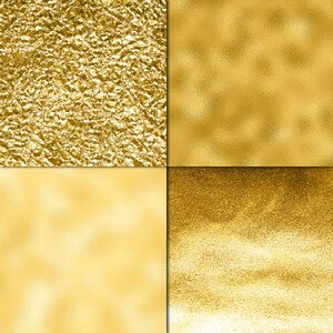 Gold Digital Paper Clipart, Gold Foil Digital Paper, Gold Texture ...