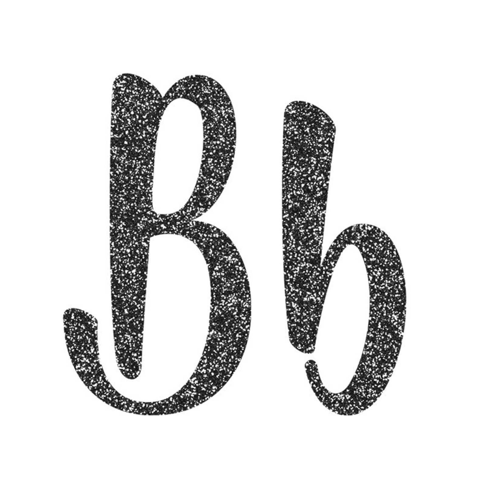 Black Glitter Alphabet Clipart, Black Font, Glitter Letters Clipart ...