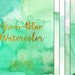 Green Watercolor Digital Paper Clipart, Watercolor Ombre Paper Pack ...