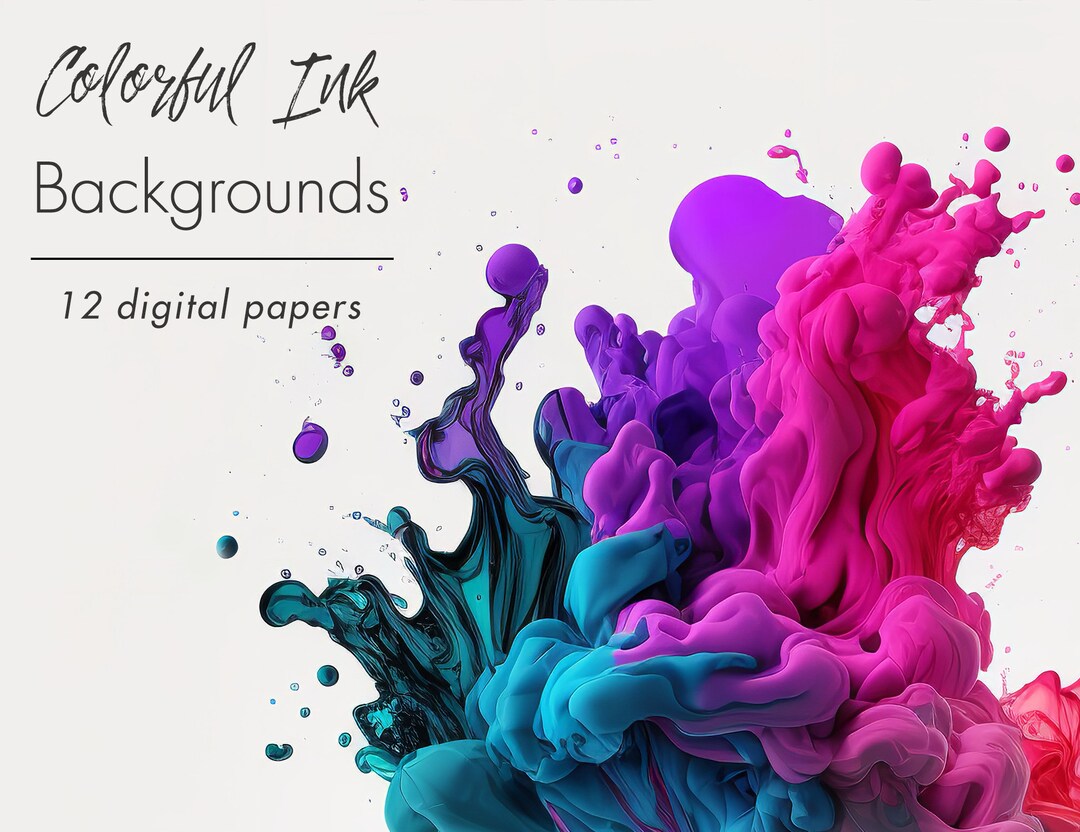 Rainbow Nks Poured Into Water, Ink Abstract Background, Ink Wallpaper ...