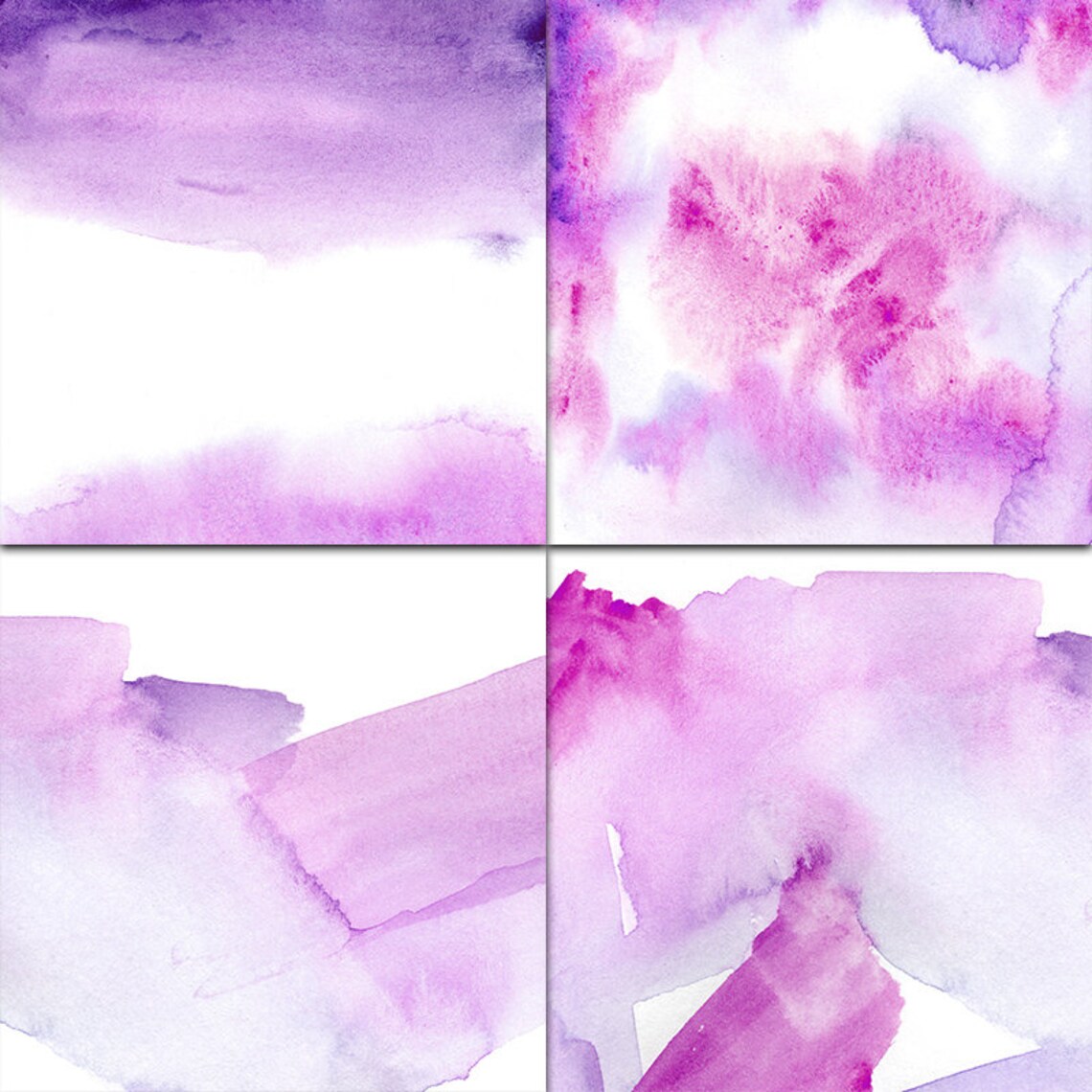 Purple Ombre Watercolor Paper, Watercolor Digital Paper Clipart ...