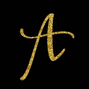 Gold Letters, Gold Glitter Alphabet, Gold Alphabet, Wedding Clipart ...