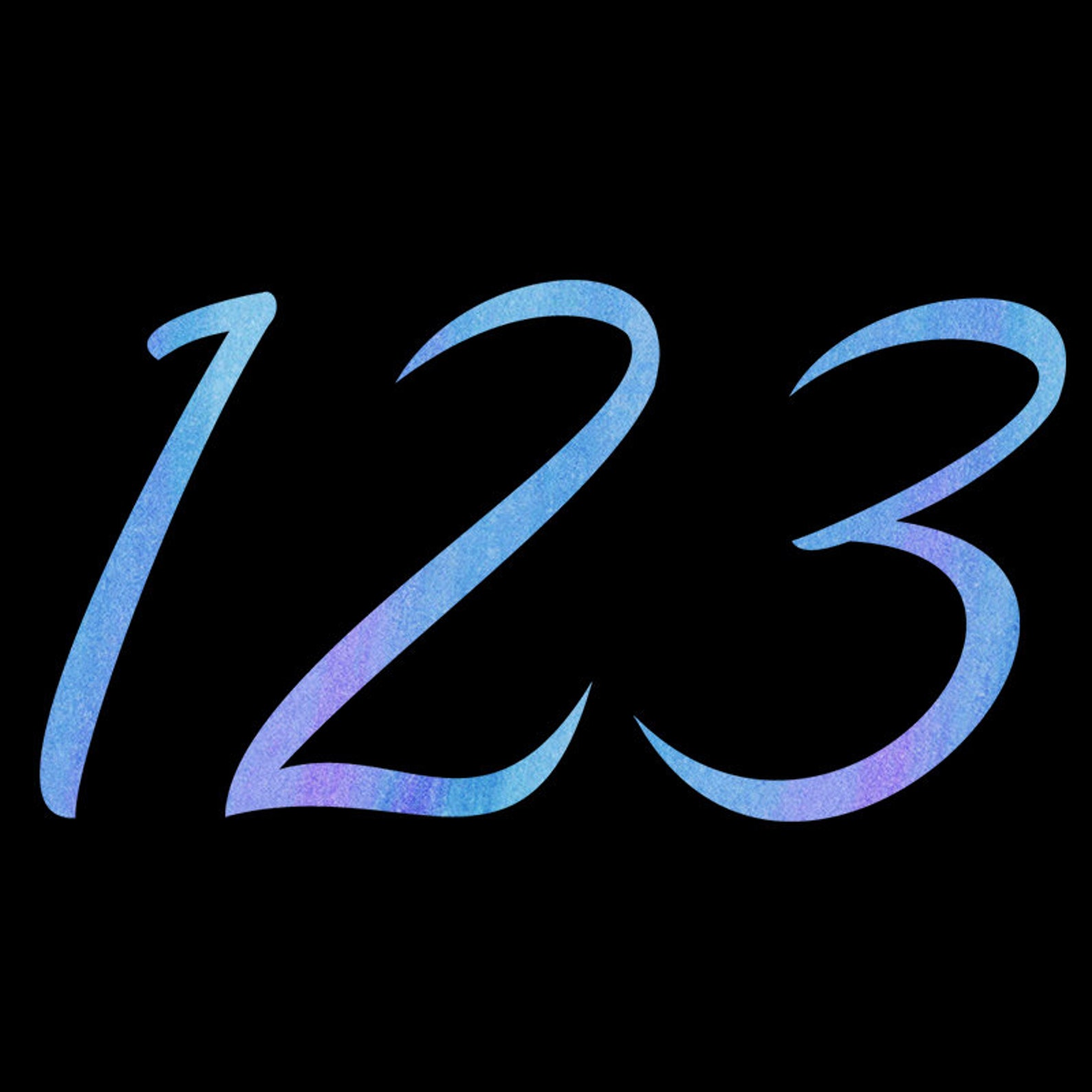 Blue Watercolor Alphabet Clipart Blue Alphabet Clip Art - Etsy