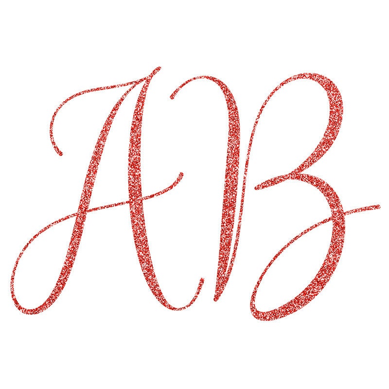 Christmas Letters Clipart, Christmas Alphabet, Red Font, Red Alphabet ...