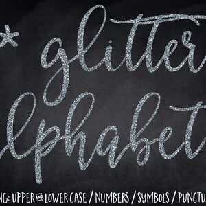 Silver Glitter Alphabet Clipart, Silver Alphabet, Silver Letters ...