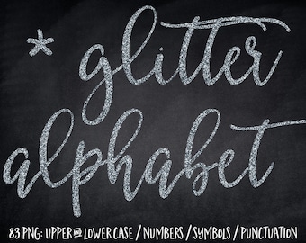 Glitter letters | Etsy