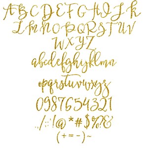 Gold Letters, Gold Glitter Alphabet, Gold Alphabet, Wedding Clipart ...
