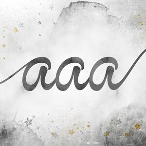 Black Watercolor Letters Clipart, Watercolor Font, Black Alphabet With ...