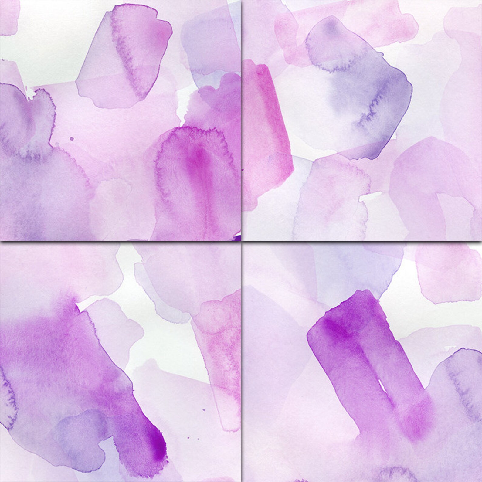 Purple Ombre Watercolor Paper, Watercolor Digital Paper Clipart ...