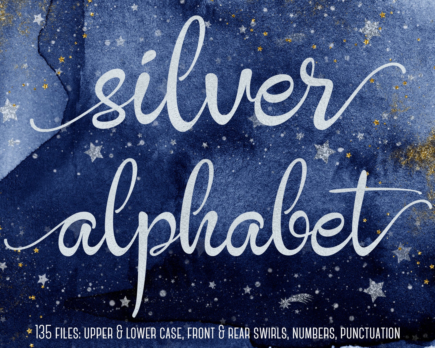 Silver Letters With Swirls, Silver Font, Silver Alphabet Clipart ...